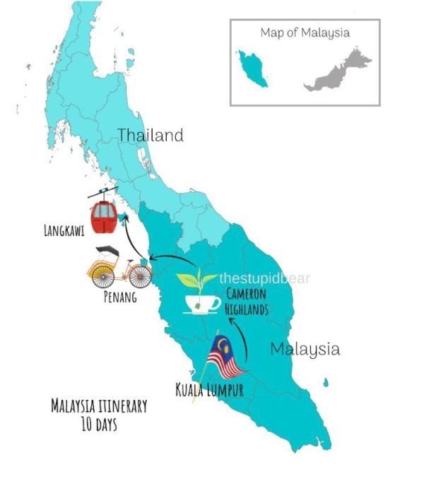 Malaysia Travel Itinerary for up to 3 weeks - The Stupid Bear